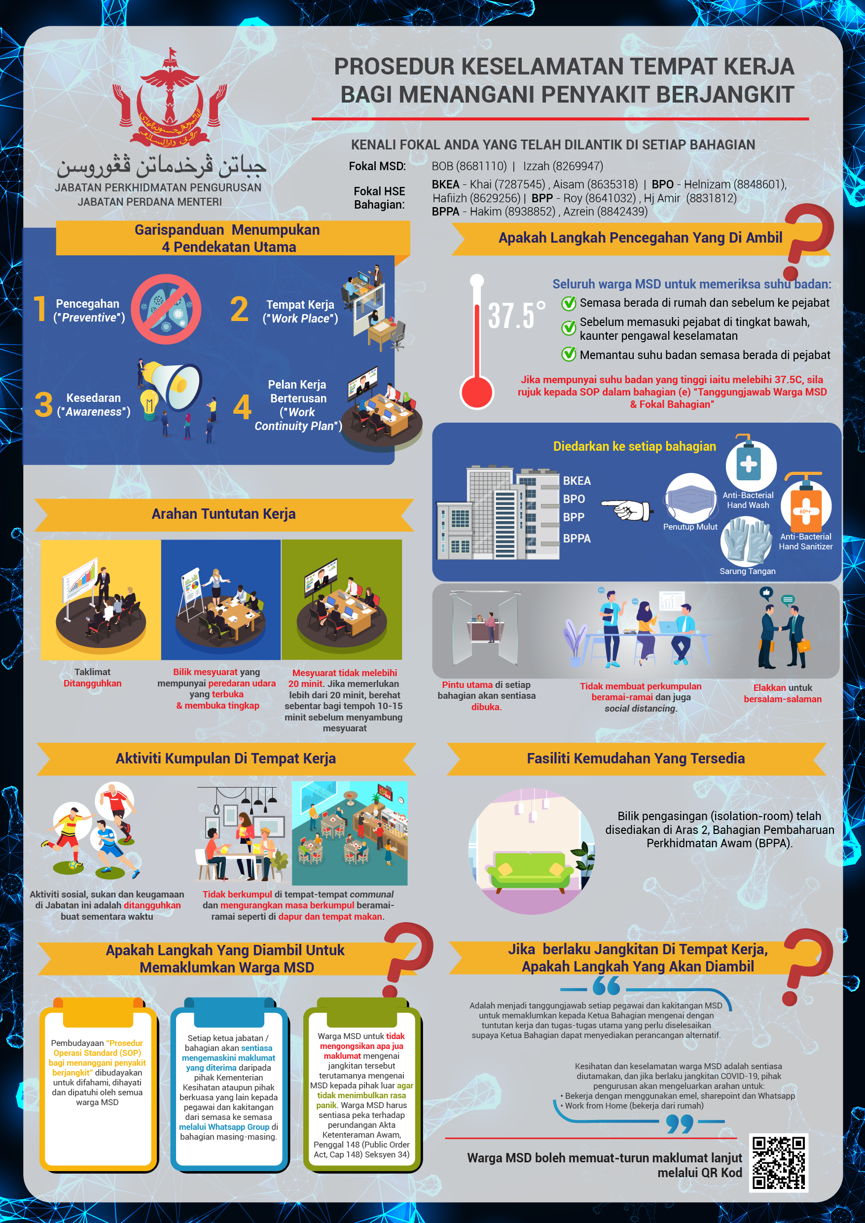 Jabatan Perkhidmatan Pengurusan - COVID19